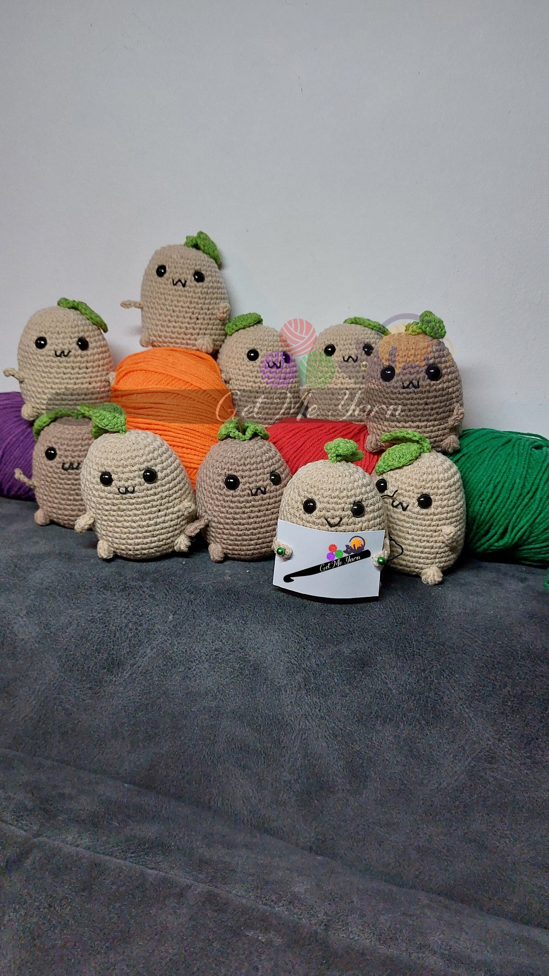 The Happy Potato Gang - Crochet Pattern - Etsy