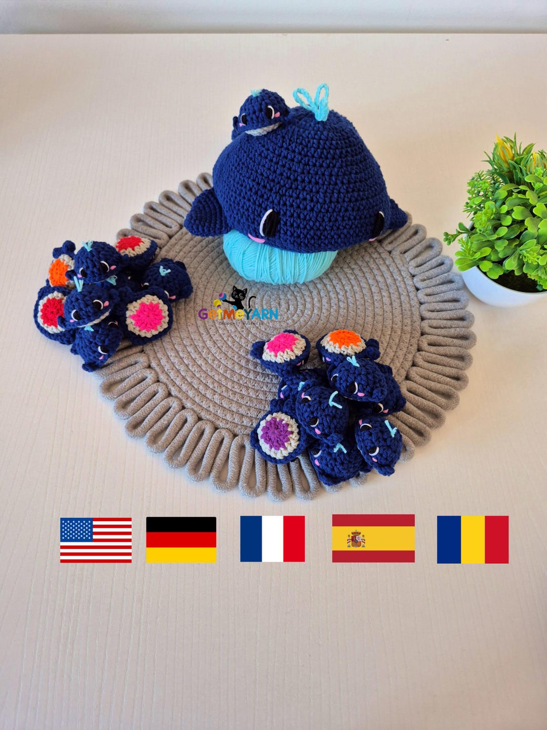 Whale Memory Game - No Sew - Crochet Pattern - Etsy