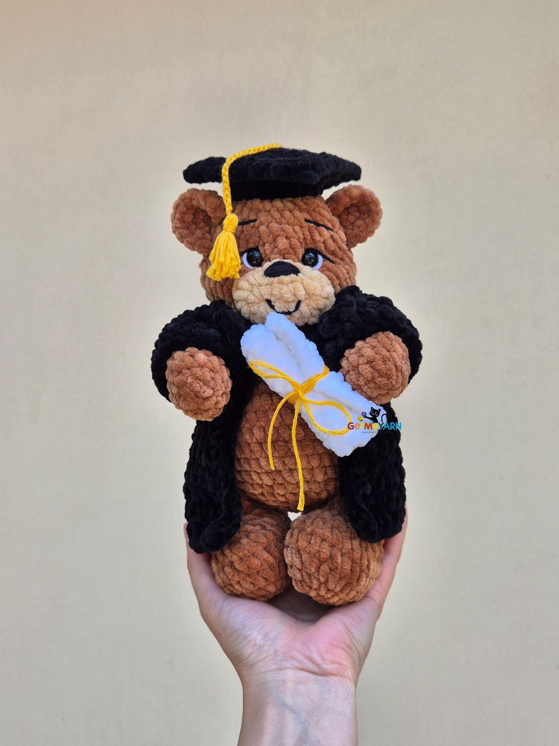 Bear-y Cute Graduation Bear Crochet Pattern – Medium Size PDF Tutorial ...