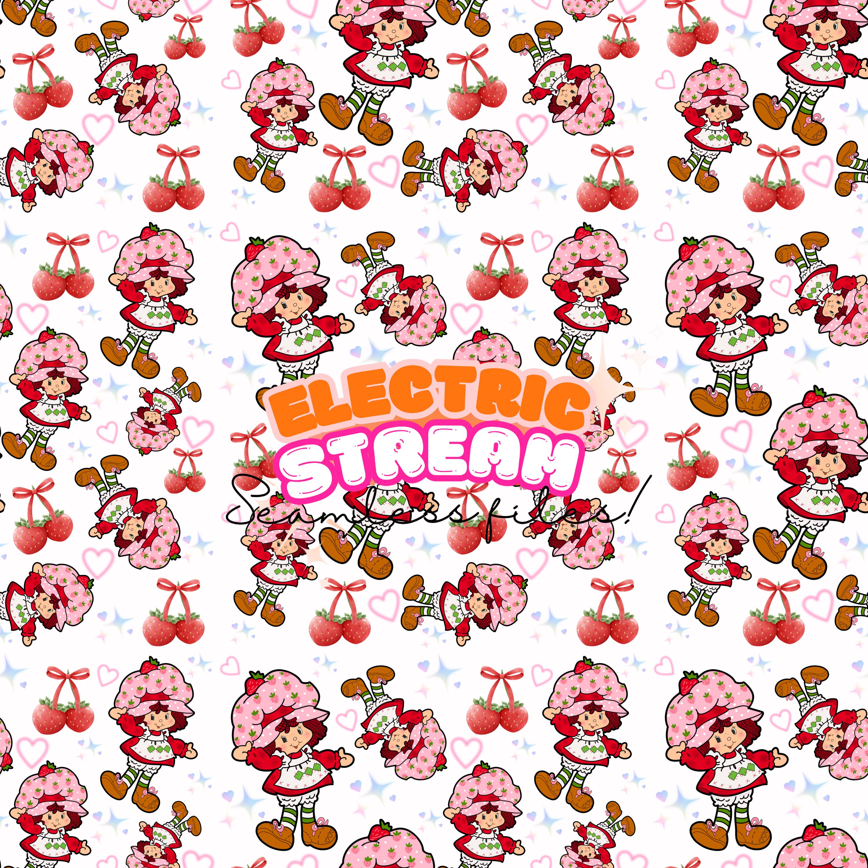 Strawberry Shortcake Seamless File ** DIGITAL FILE** - Etsy