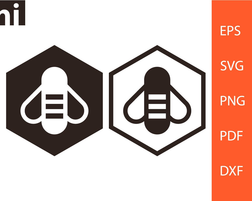 Bee, Bee Svg, Bee Vector, Bee Clipart, Bee Sign, Bee Logo, Beekeeping ...