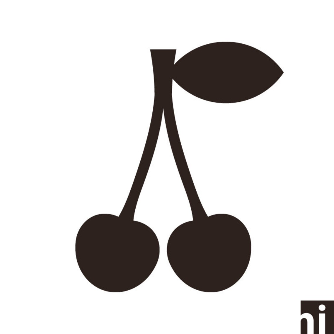 Cherry Svg, Cherry Vector, Cherry Clipart, Cherry Silhouette, Cherry ...