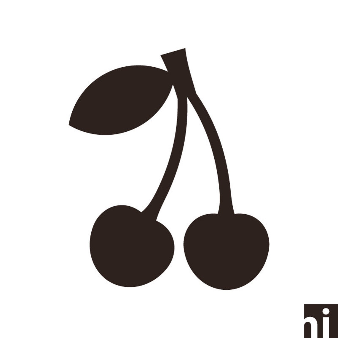 Cherry Svg, Cherry Vector, Cherry Clipart, Cherry Silhouette, Cherry ...