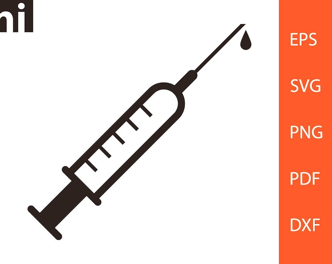 Injection Svg, Syringe Svg, Injection Vector, Syringe Vector, Hospital ...