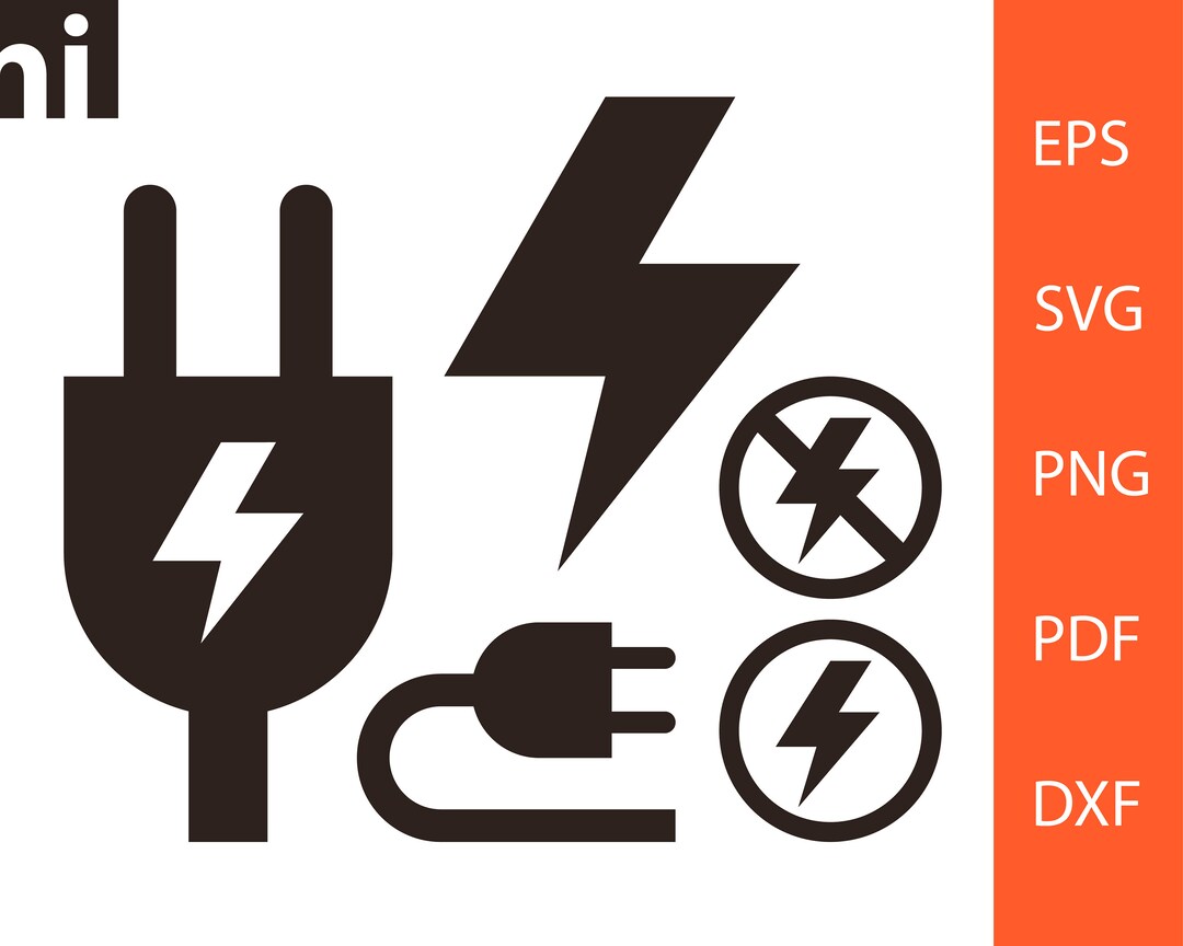 Lightning | High Voltage | Plug | Electricity | Lightning Svg | High ...