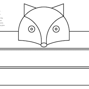 Forest Animal Paper Crown Set, Coloring Crown, Coloring Face Mask ...