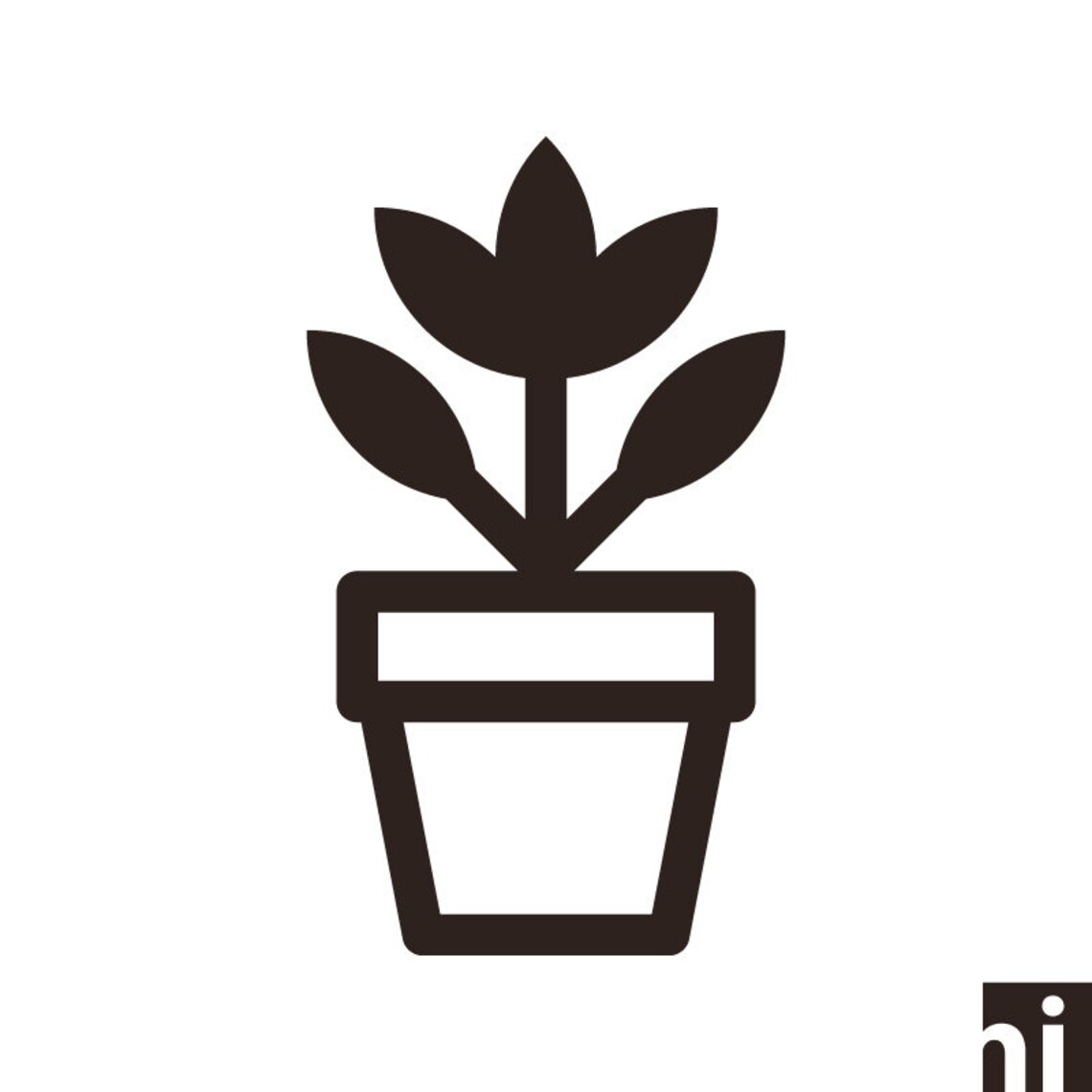 Flower in Pot Svg | Flower Svg | Cactus Svg | Gardening Svg | Flower ...