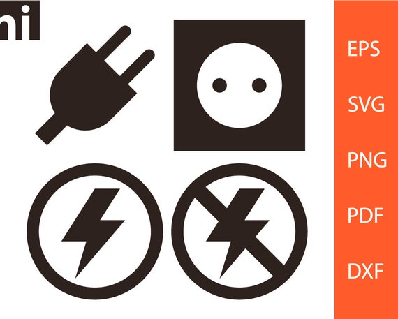 Plug Svg Socket Svg Electricity Svg Lightning Svg High - Etsy Australia
