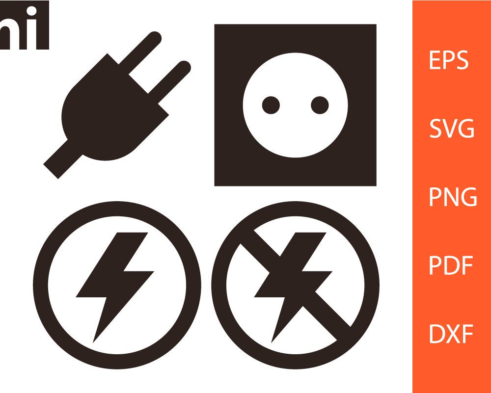 Plug Svg, Socket Svg, Electricity Svg, Lightning Svg, High Voltage Svg ...