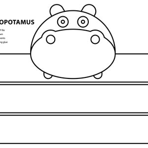 African Animal Paper Crown Set - Printable, Coloring Crown, Coloring ...