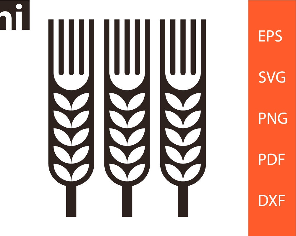 Grain Svg | Wheat Svg | Grain Clipart | Wheat Clipart | Grain Vector ...