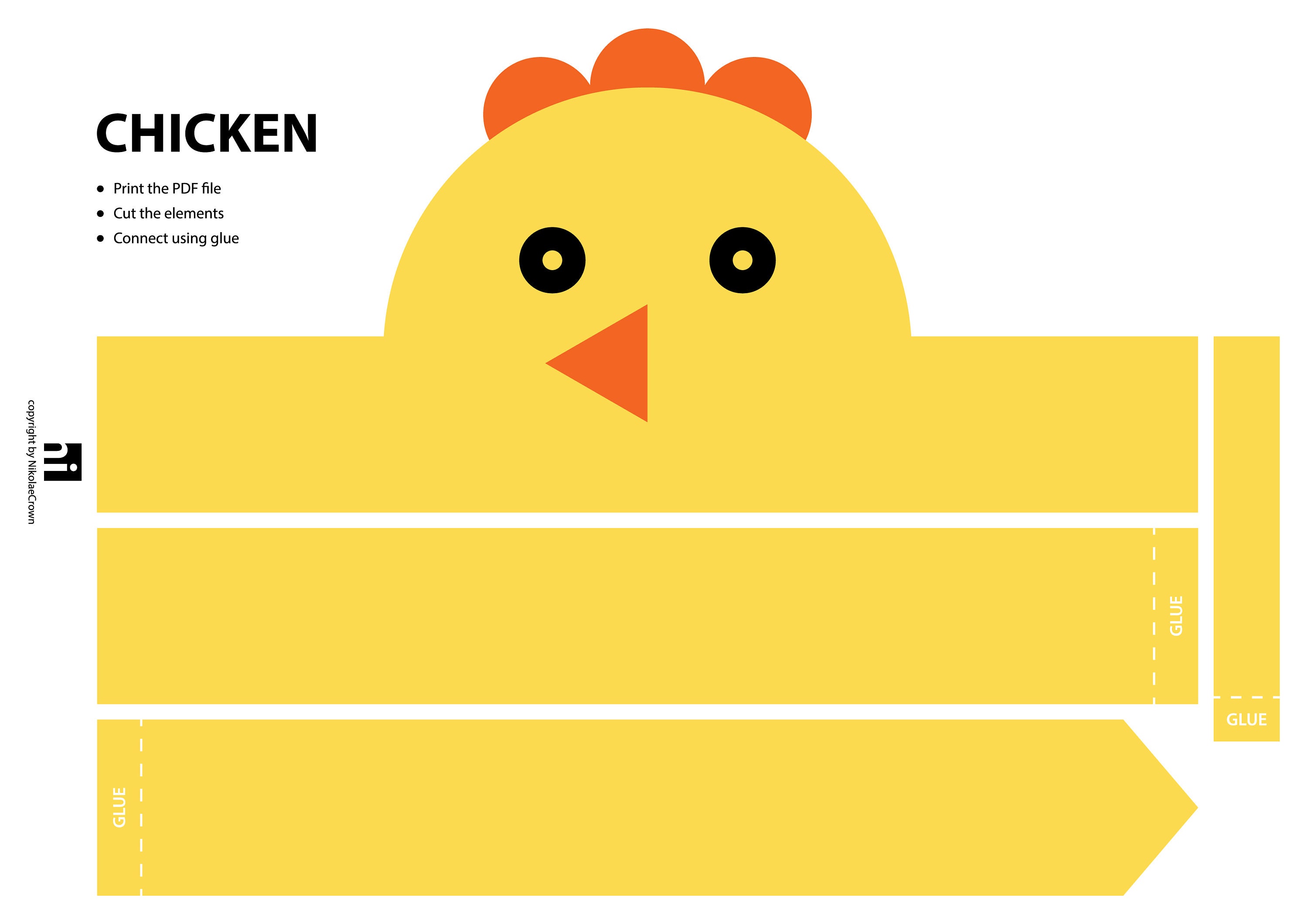 Farm Animal Crown - Printable, Face Mask, Crown Template, Animal ...