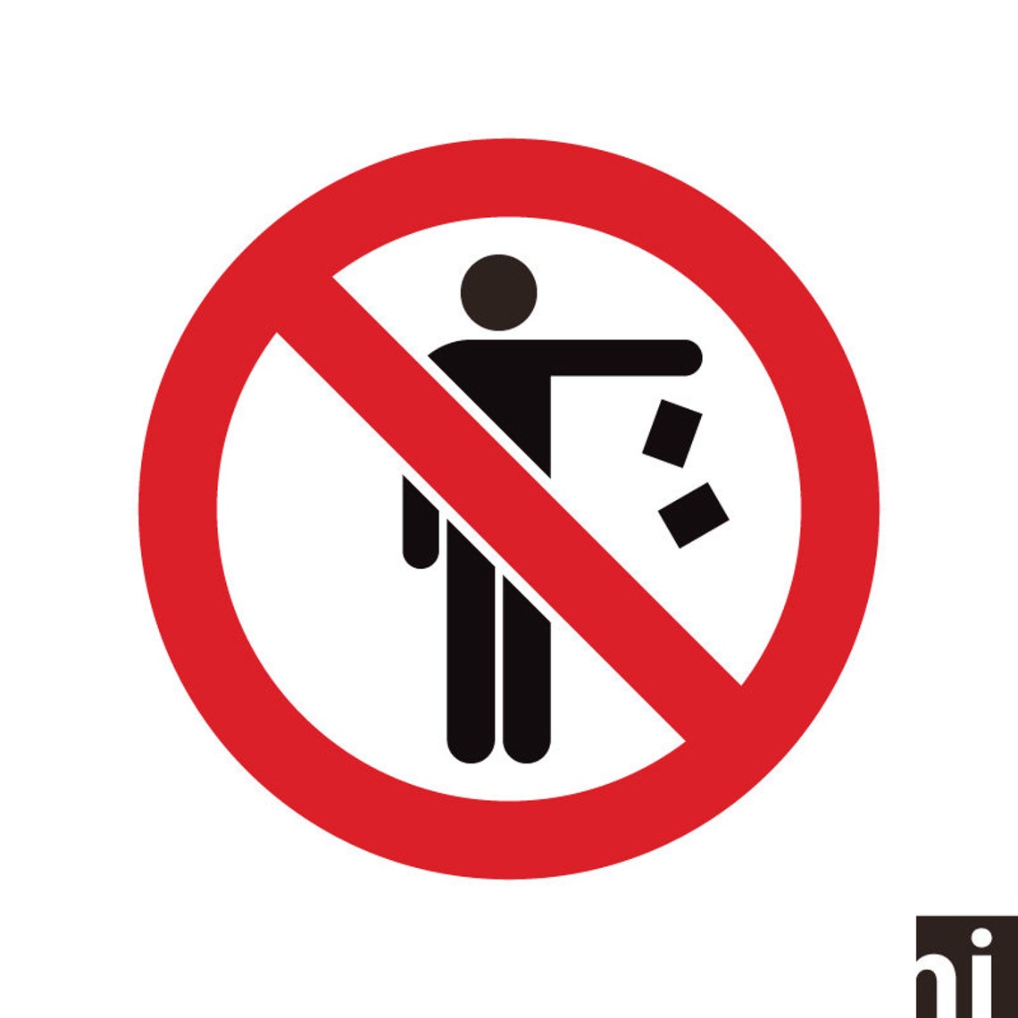 No Littering Sign, No Littering Sign Svg, Litter Sign, Warning Sign, Do ...