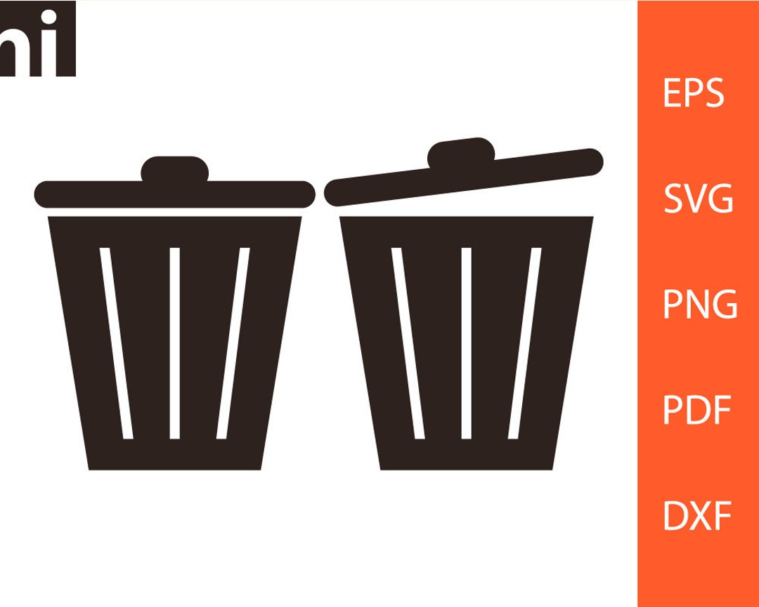 Trash Bin Svg Rubbish Bin Svg Trash Can Svg Trash Bin - Etsy Singapore