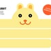 Rabbit Paper Crown - Printable, Crown Template, Animal Headband, Animal ...