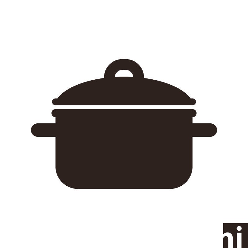 Pot Svg, Pot Vector, Pot Clipart, Boiling Pot, Ladle, Cooking, Kitchen ...