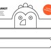 Parrot Paper Crown - Printable, Coloring Crown, Coloring Face Mask ...