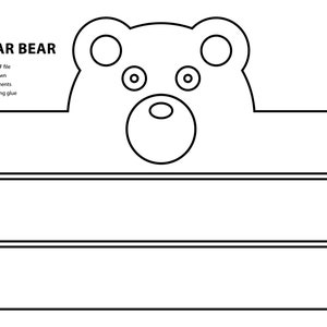 Arctic Animal Paper Crown - Printable, Coloring Crown, Coloring Face ...