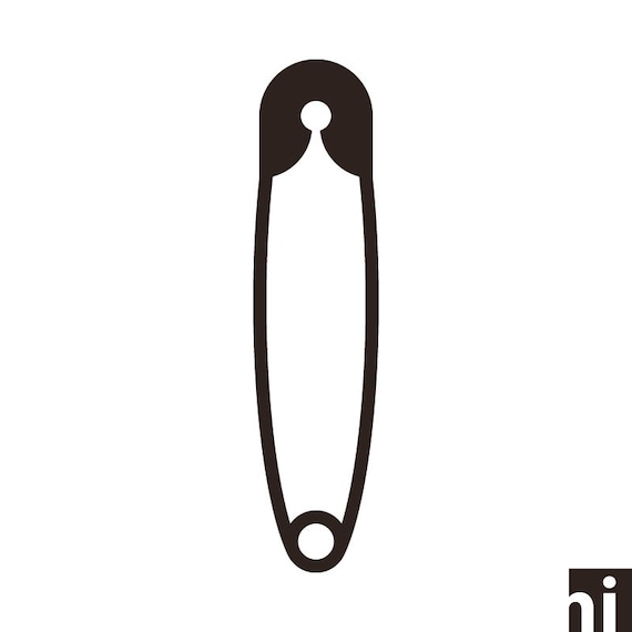 Safety pin sign store