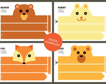 Farm Animal Paper Crown Printable, Coloring Crown, Coloring Face Mask ...