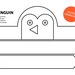 Penguin Paper Crown - Printable, Coloring Crown, Coloring Face Mask ...