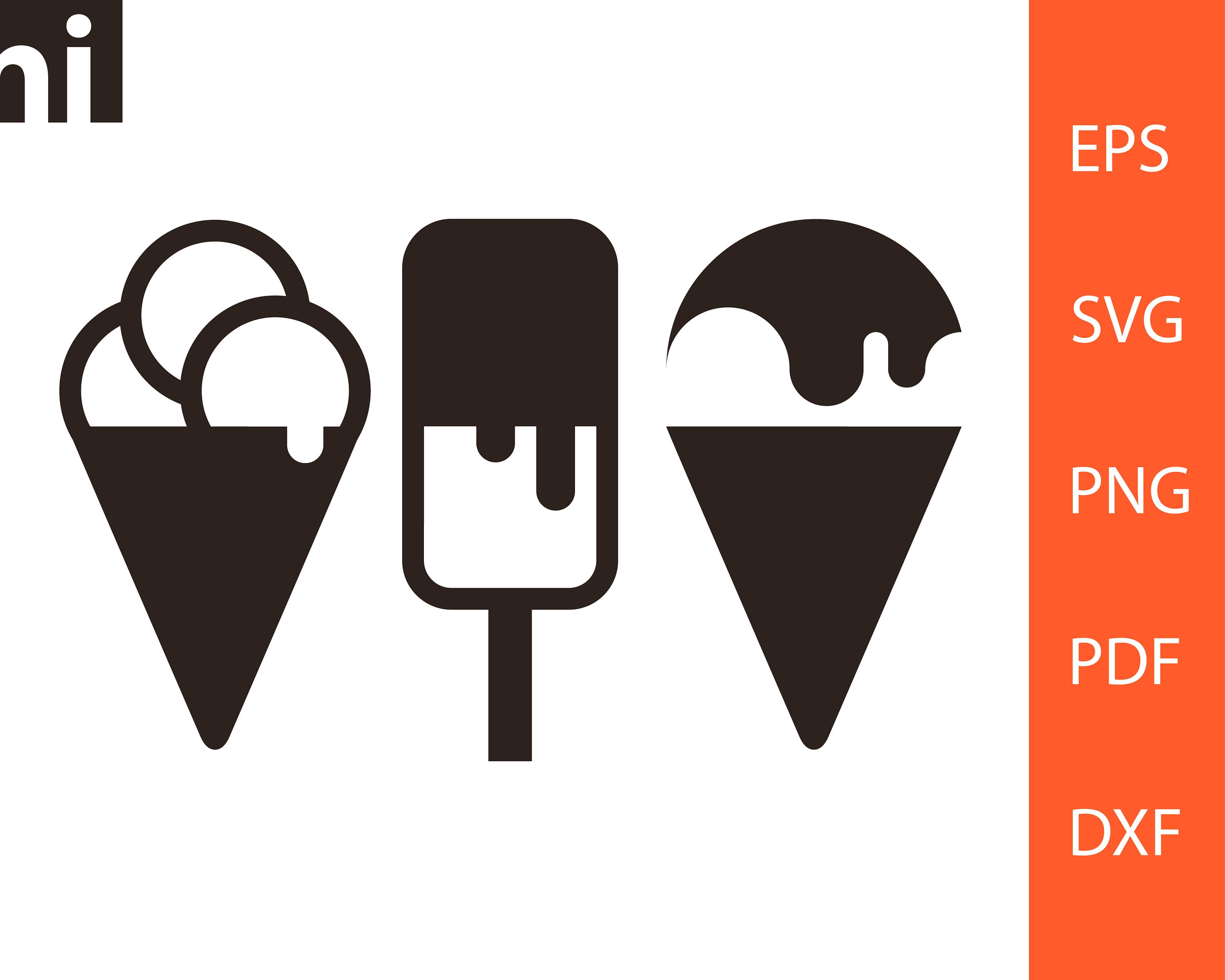 Helado svg / Ice Cream vector / Ice Cream Silhouette / Ice Cream ...
