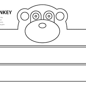 African Animal Paper Crown Set - Printable, Coloring Crown, Coloring ...