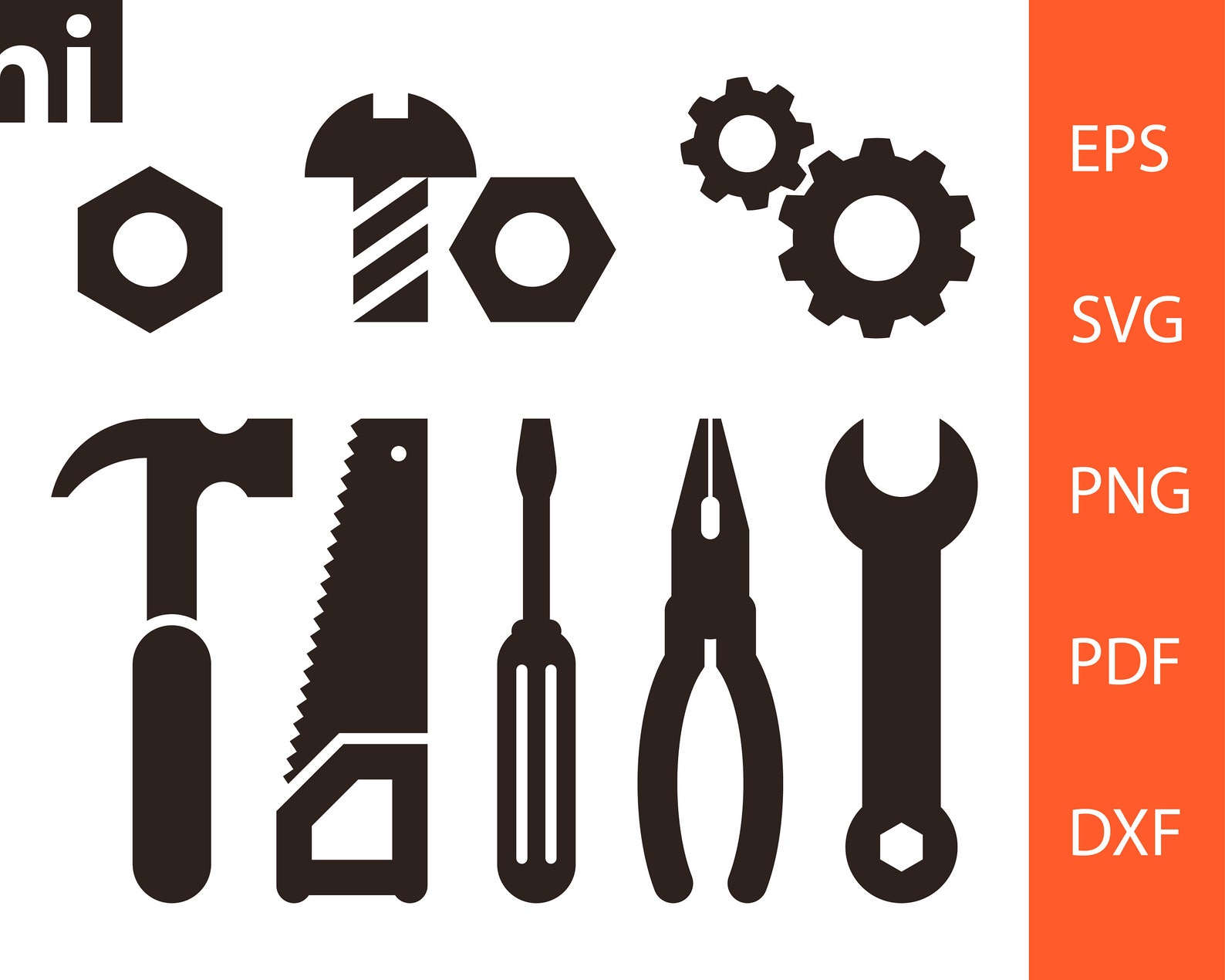 Tool Svg | Hammer Svg | Screwdriver Svg | Pliers Svg | Saw Svg | Nut ...