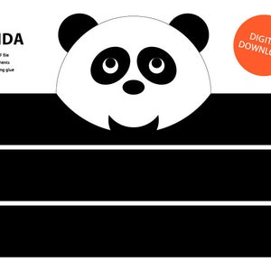 Panda Paper Crown - Printable, Crown Template, Animal Headband, Animal ...