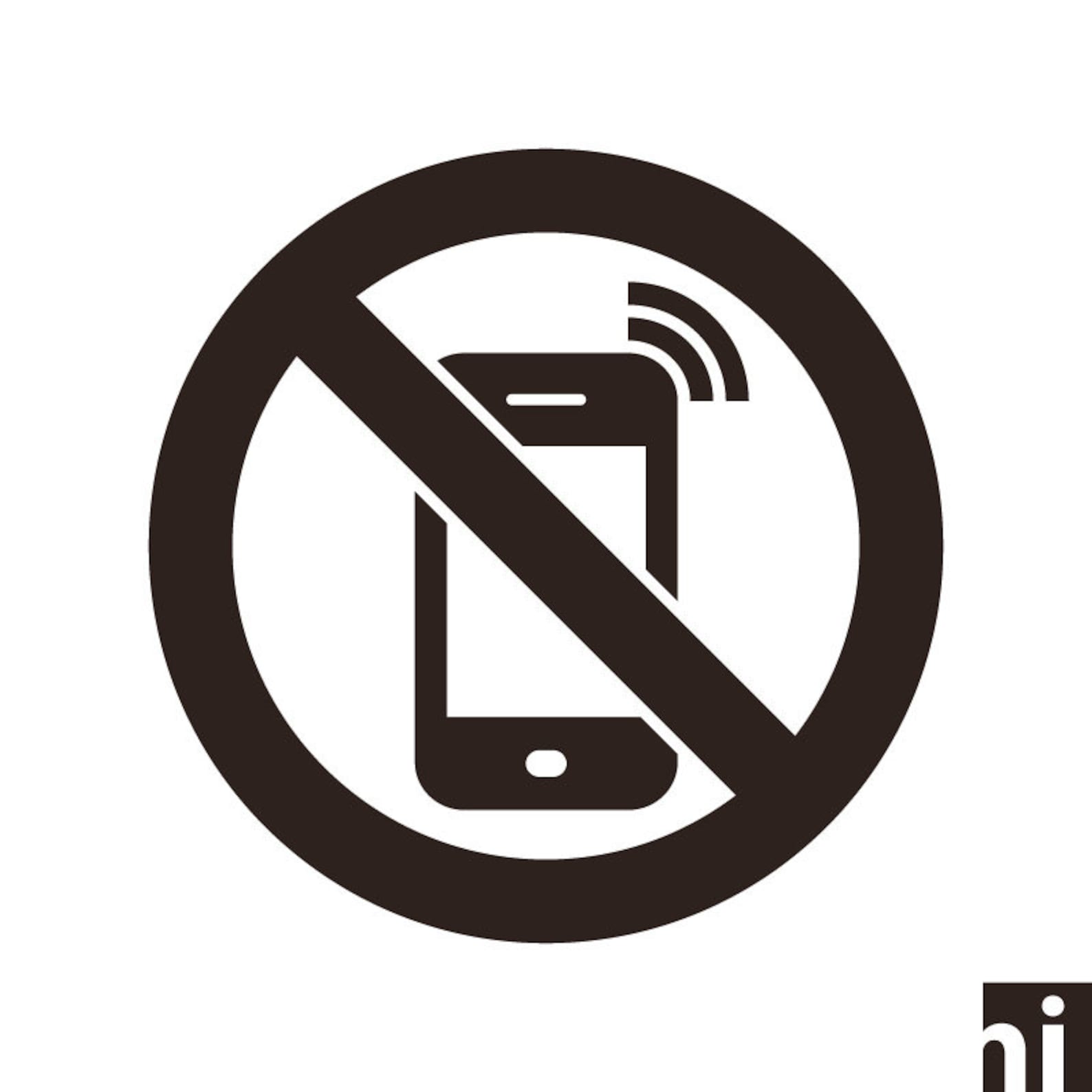No Cell Phone Sign, No Phones Sign, No Mobile Phones Symbol, No Cell ...