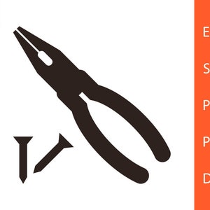 Pliers Svg, Pliers Vector, Pliers Silhouette, Pliers Clipart, Pliers ...