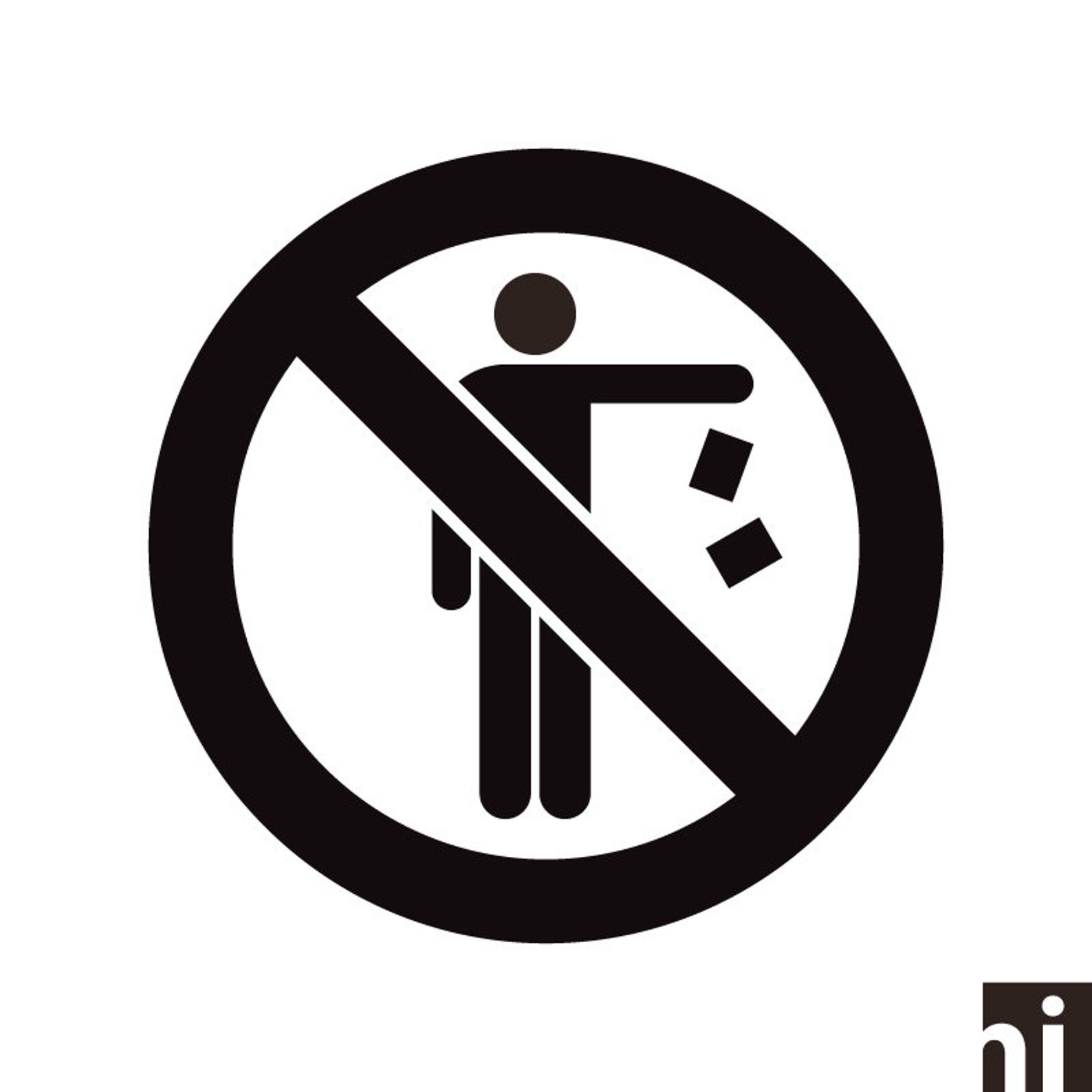 No Littering Sign, No Littering Sign Svg, Litter Sign, Warning Sign, Do ...