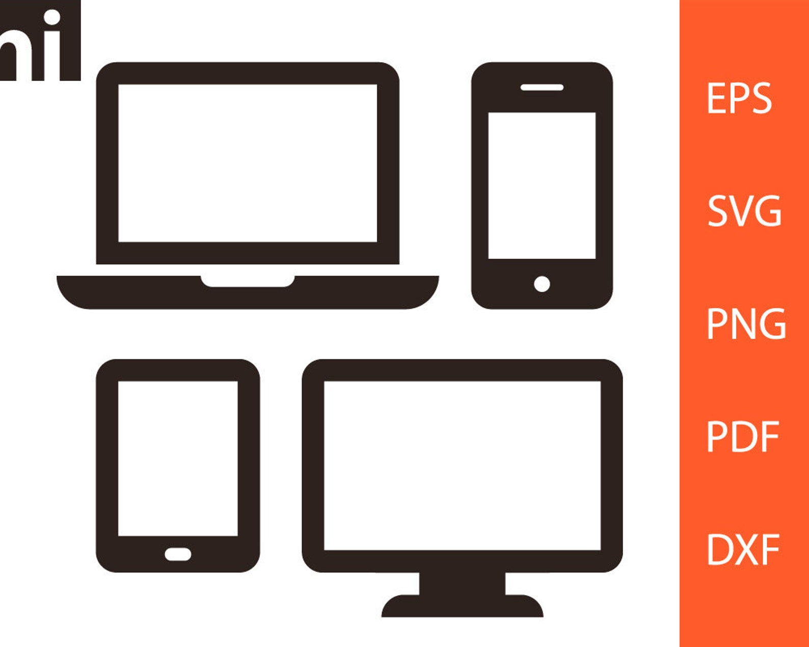 Laptop Svg, Mobile Phone Svg, Monitor Svg, Tablet Svg, Digital Devices ...