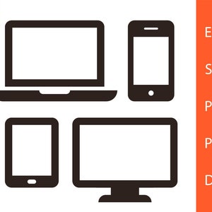 Laptop Svg, Mobile Phone Svg, Monitor Svg, Tablet Svg, Digital Devices ...