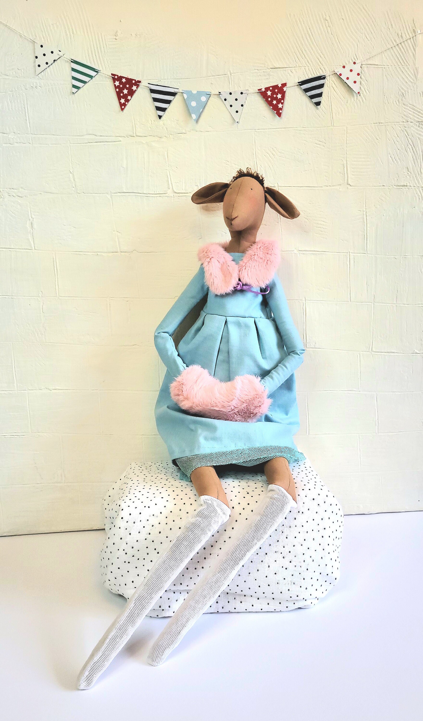 Tilda Sheep Tilda Lamb Vintage Dress Scandinavian - Etsy