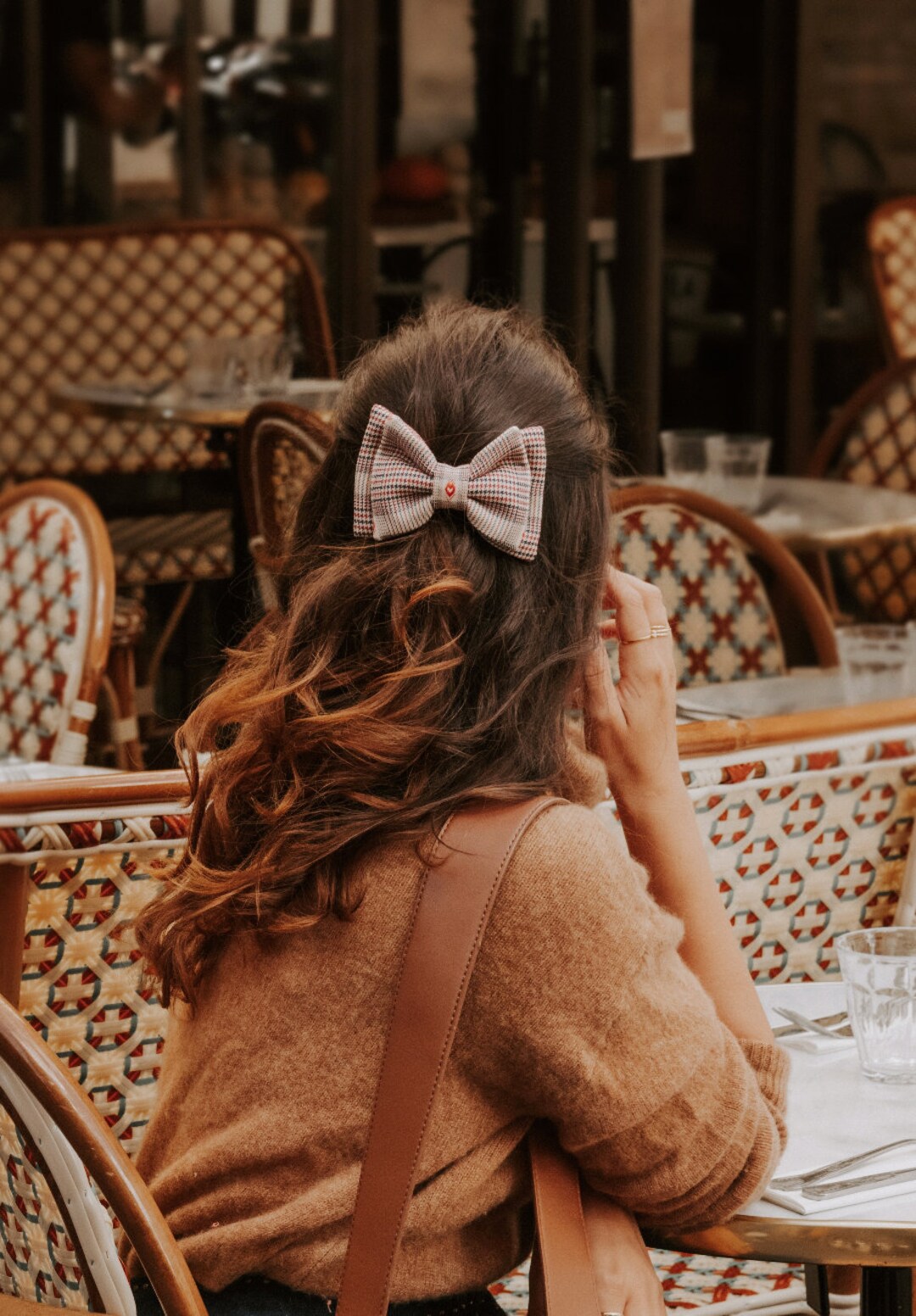 Prince of Wales Knot Bar With Red and Blue Heart Center - Etsy