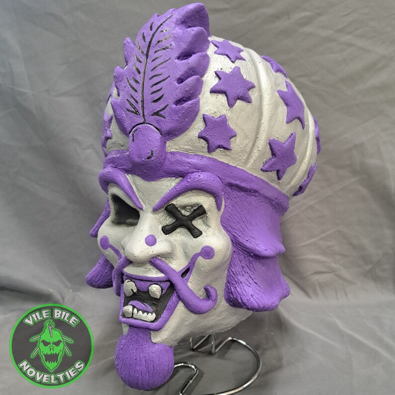 Great Milenko Mask Purple ICP Display Latex Insane Clown Posse Juggalo ...