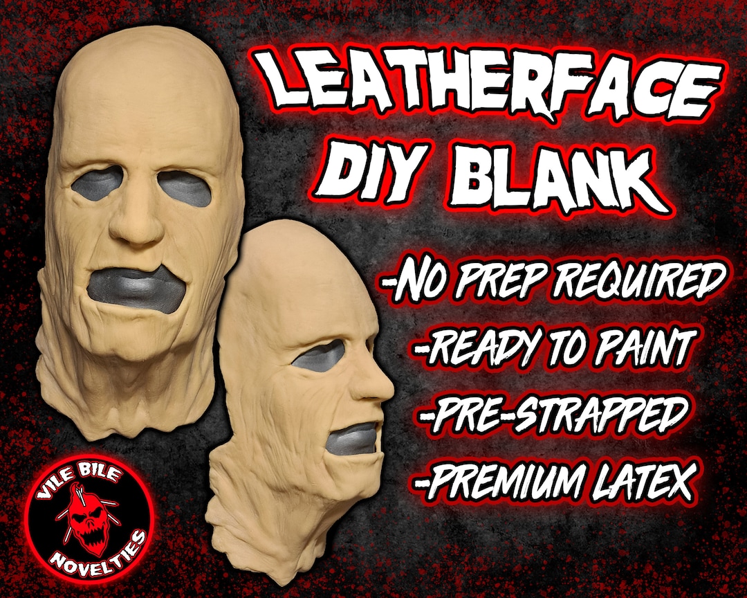 DIY Leatherface Mask Blank Latex (next Generation Old Woman) - Etsy