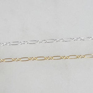 Sturdy Long and Short Rectangle and Circles 5mm X 3mm SS Chain or 5.3mm ...