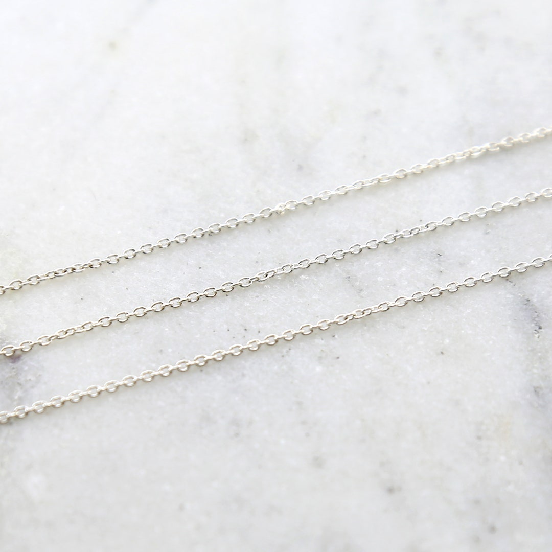 Sterling Silver Small Thick Dainty Chain / Sold by the Foot / Bulk ...