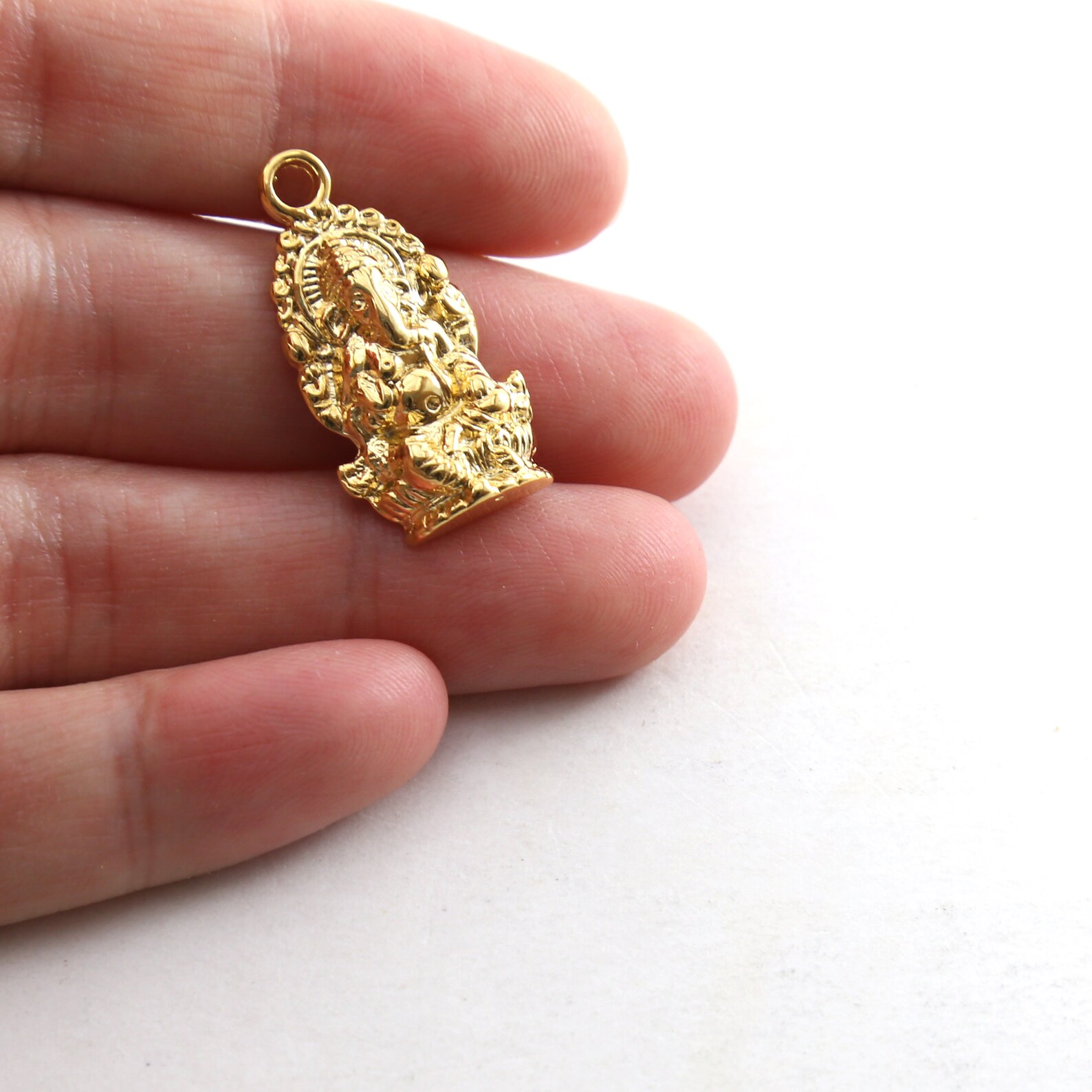 Large Detailed Ganesh Deity Charm Hindu Hinduism Spiritual | Etsy