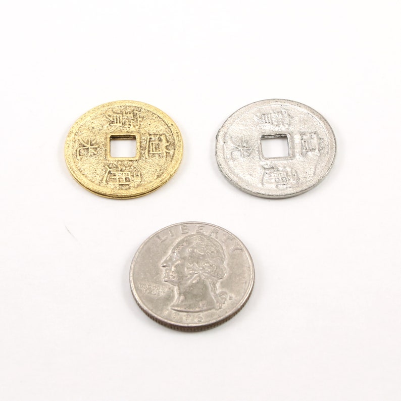 Chinese Dragon Phoenix Coin Medallion Charm Symbol Pendant - Etsy