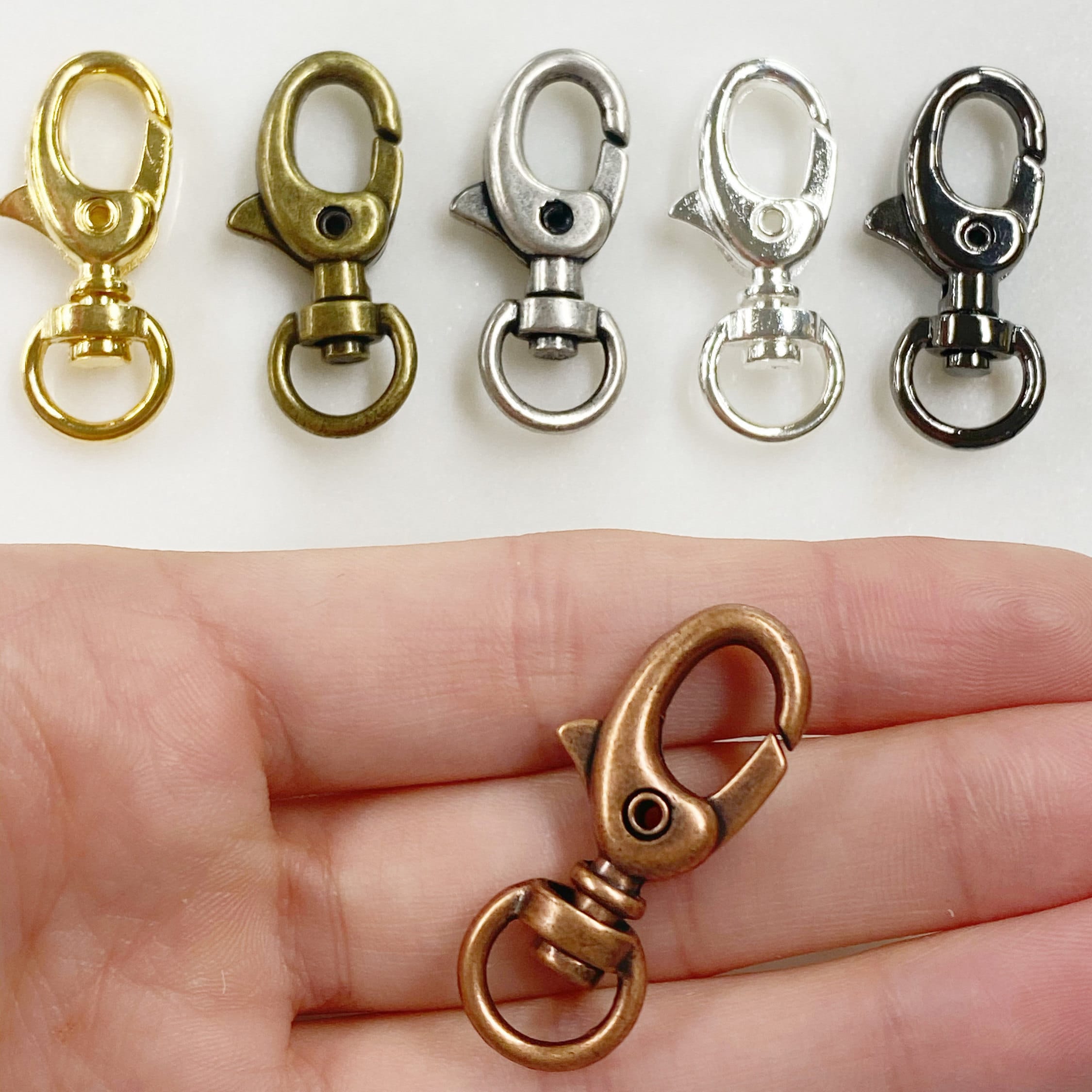 2 Piece Rounded Lobster Swivel Clasp Choose Your Style Jewelry Making ...