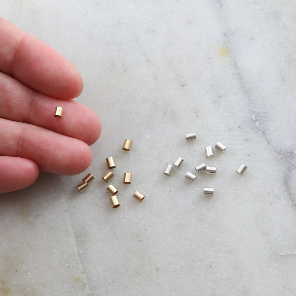 10 Pieces Large Crimp Bead Tube 3mm X 3mm 925 Sterling Silver - Etsy