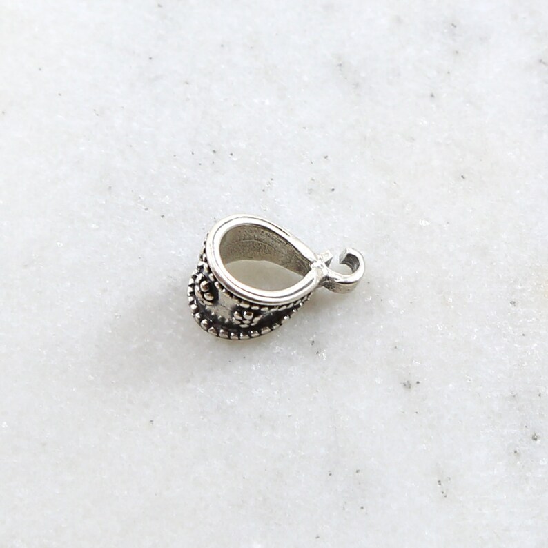 Sterling Silver Daisy Flower Bail Jewelry Making Supplies - Etsy