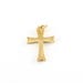 14K Gold Filled Textured Cross Charm Religious Spiritual Pendant - Etsy