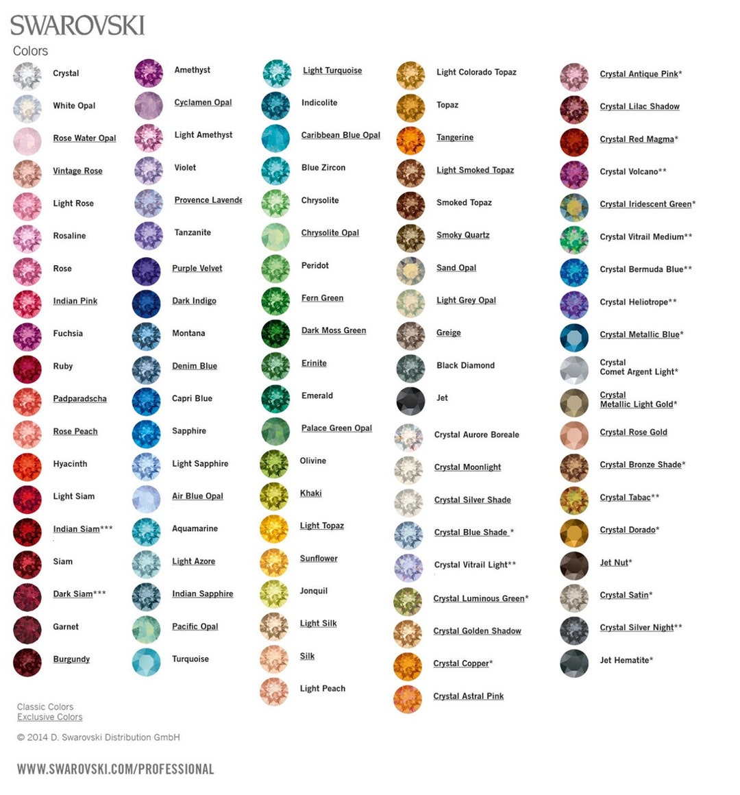 Size 16 SS= 3.8mm-4mm Austrian Crystal Flat Back Crystal Rhinestone ...