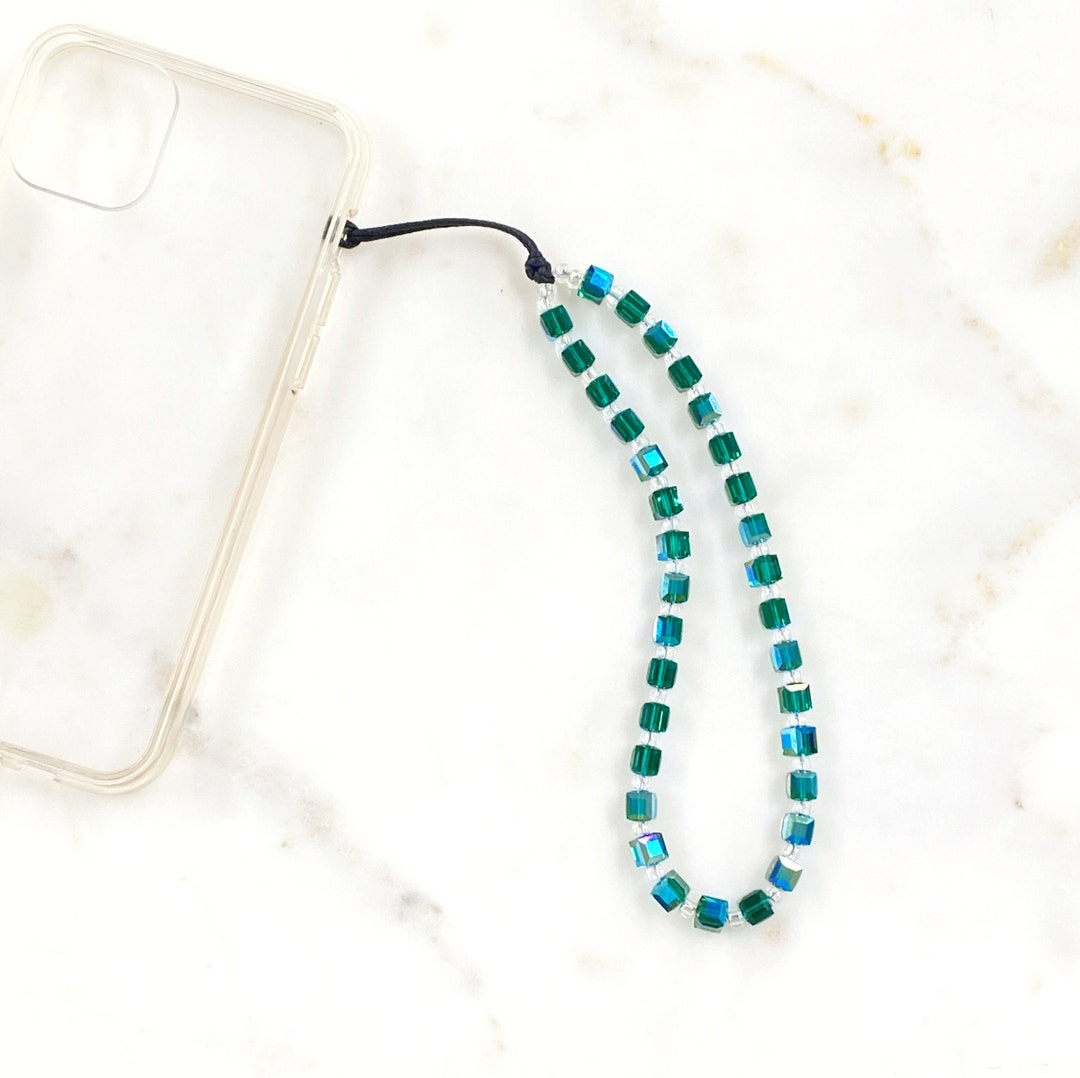 Authentic Austrian Cubed Crystal Phone Case Chain Choose Your Crystal ...
