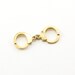 Large Handcuff Vermeil Gold Charm Police Sheriff Law Enforcement ...