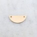 14K Gold Filled Half Circle Half Moon Stamping Blank Connector Charm ...